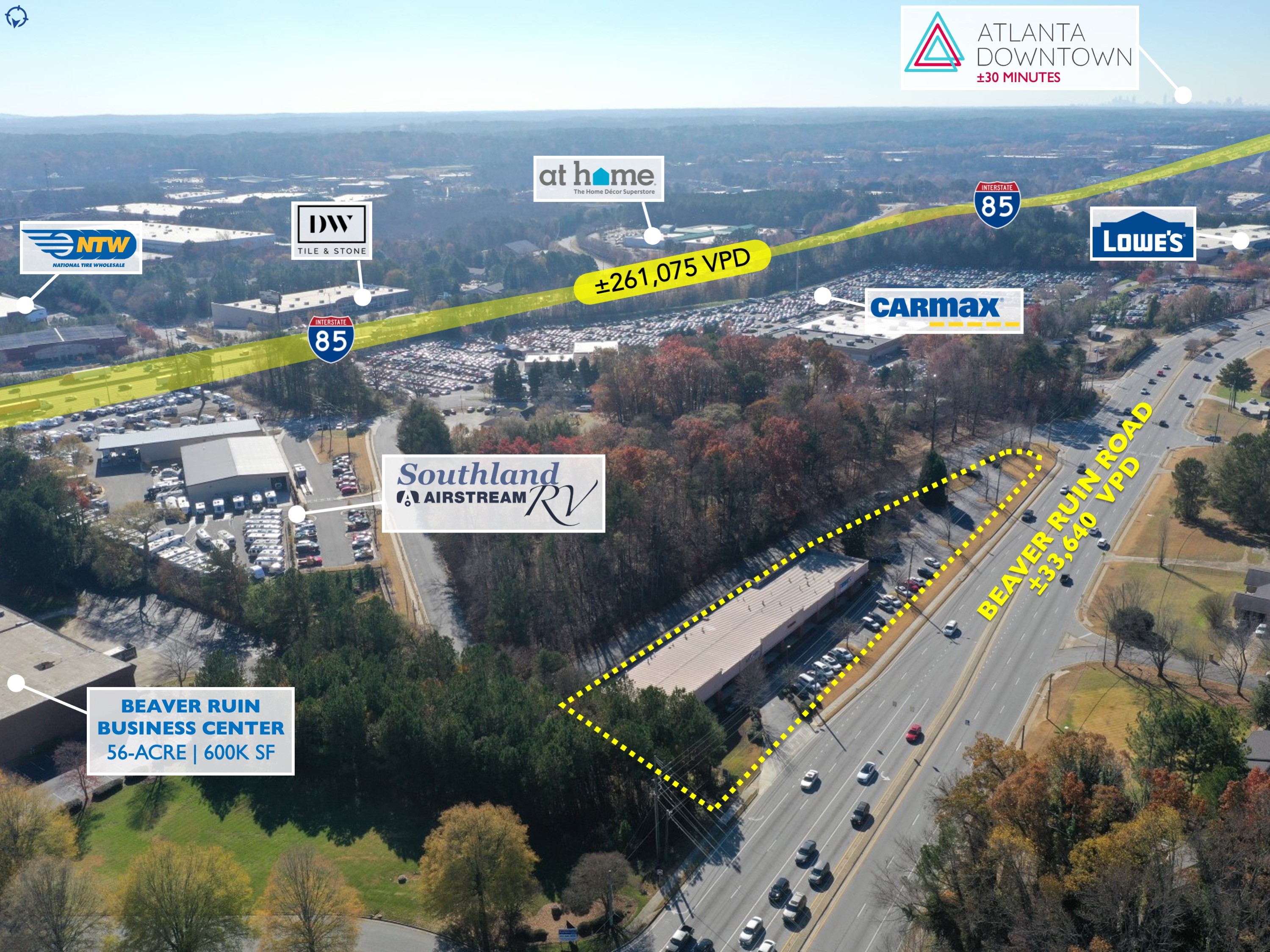 Atlanta MSA Strip Center – 33k VPD - Marketplace