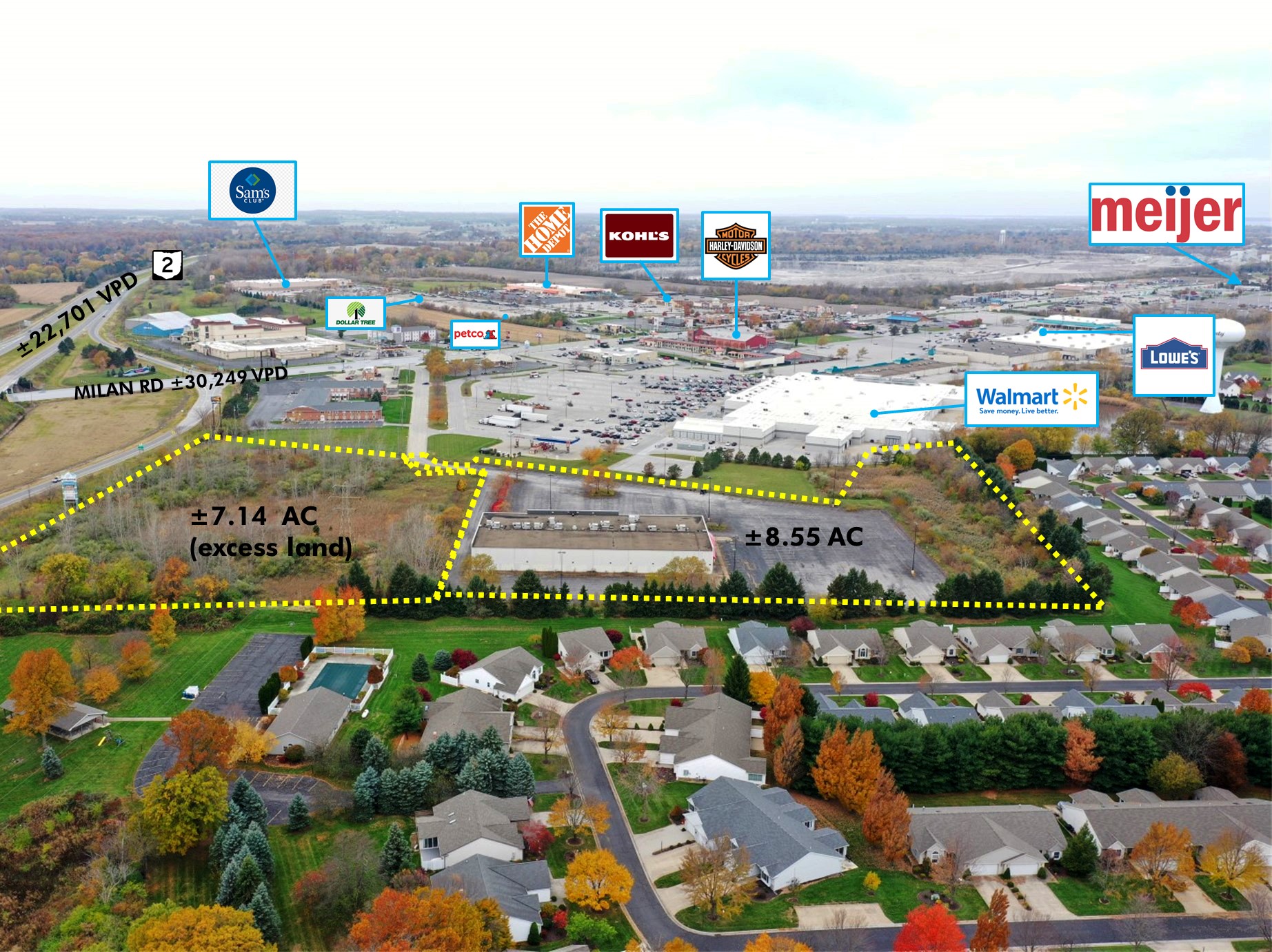 Walmart Shadowed Retail and Commercial Land - Marketplace