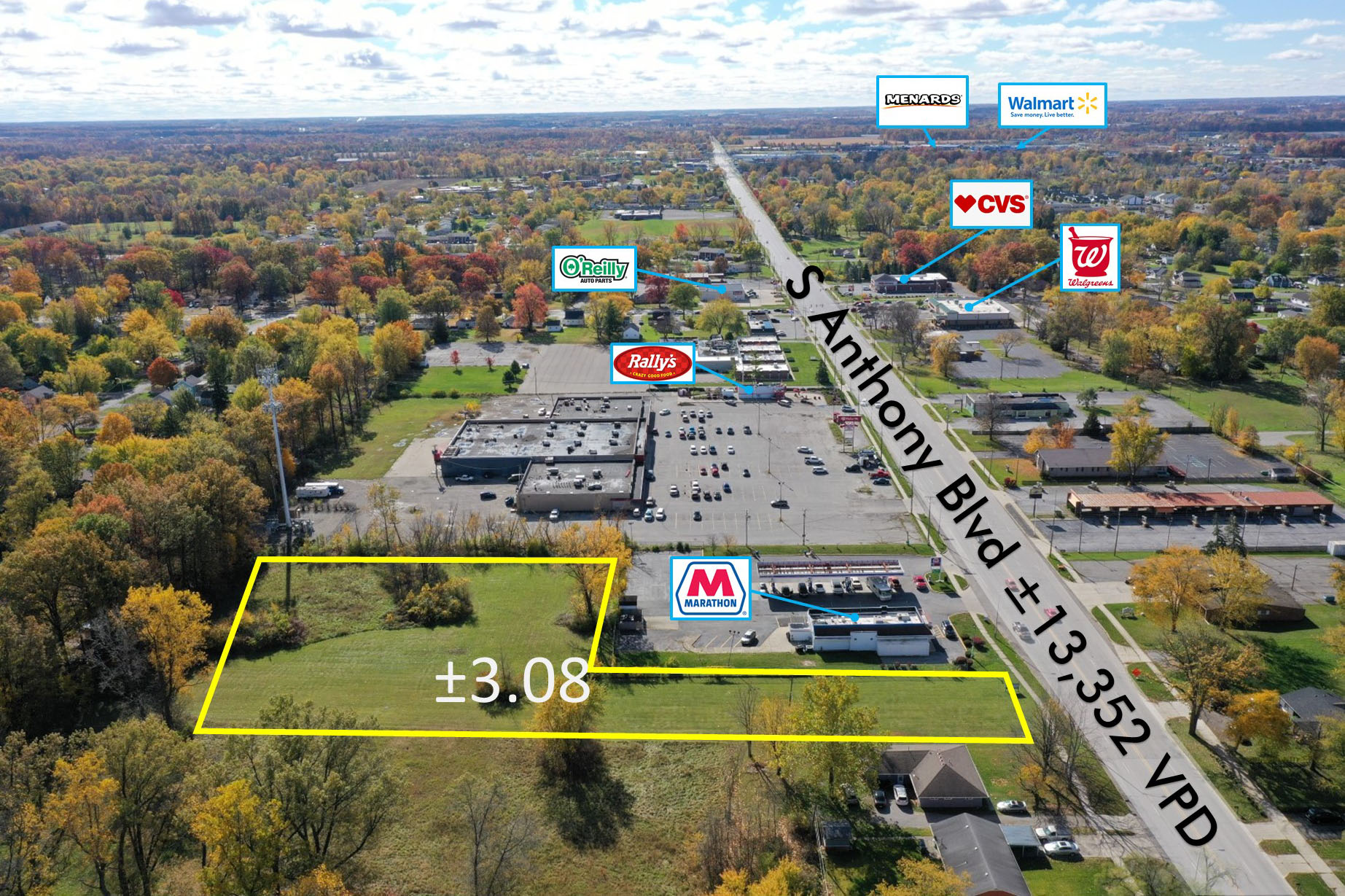 Absolute $1 Auction – 3.08 AC Fort Wayne, IN - Marketplace